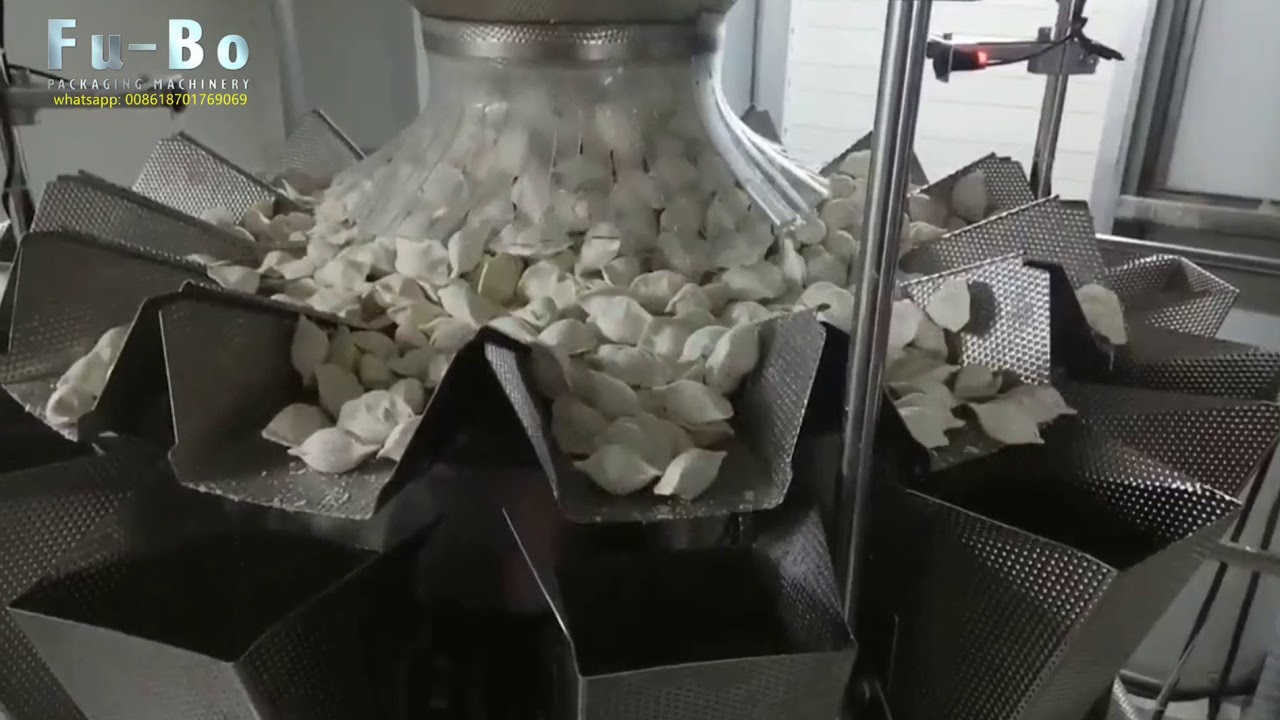 Quick frozen food pouch packing machine - YouTube