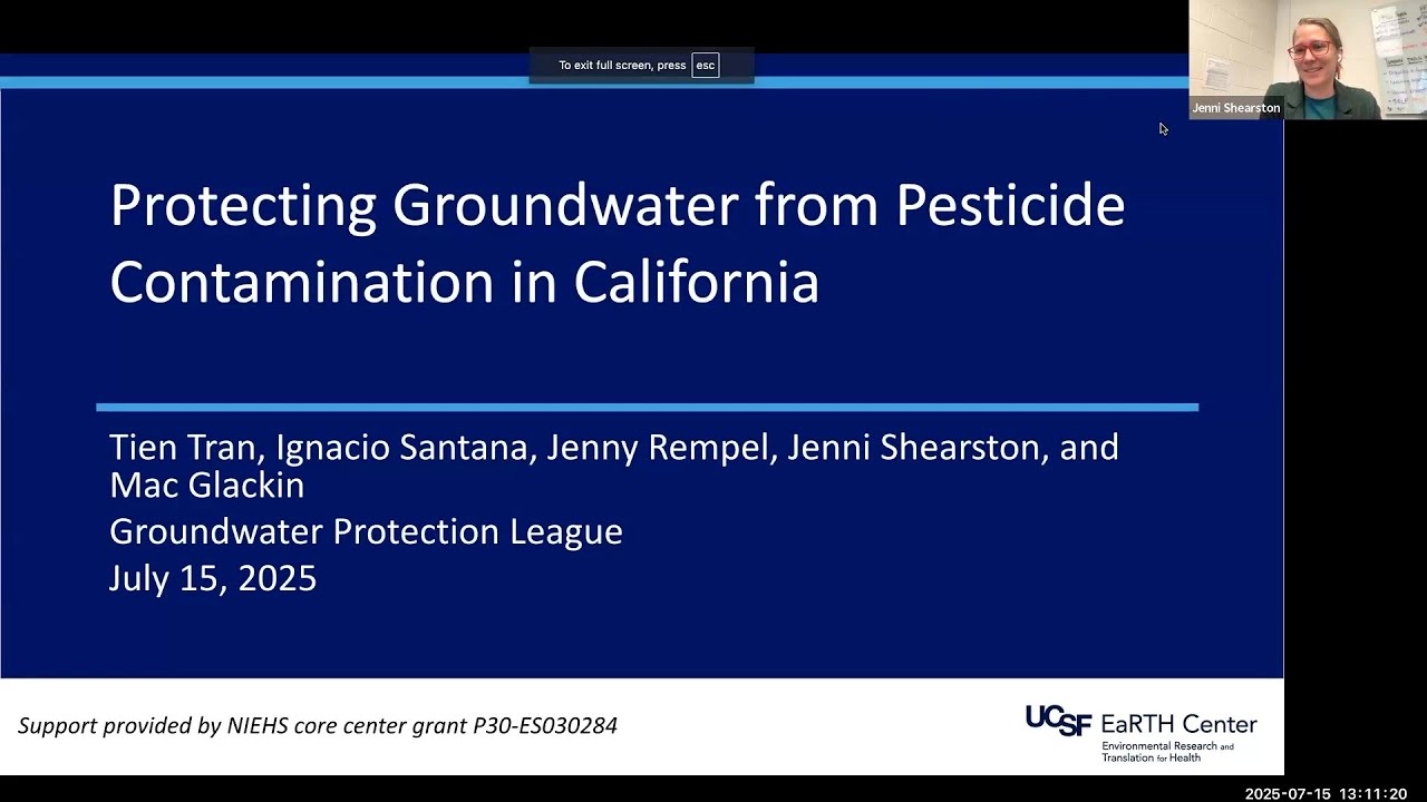 Protecting Groundwater from Pesticide Contamination in California - YouTube
