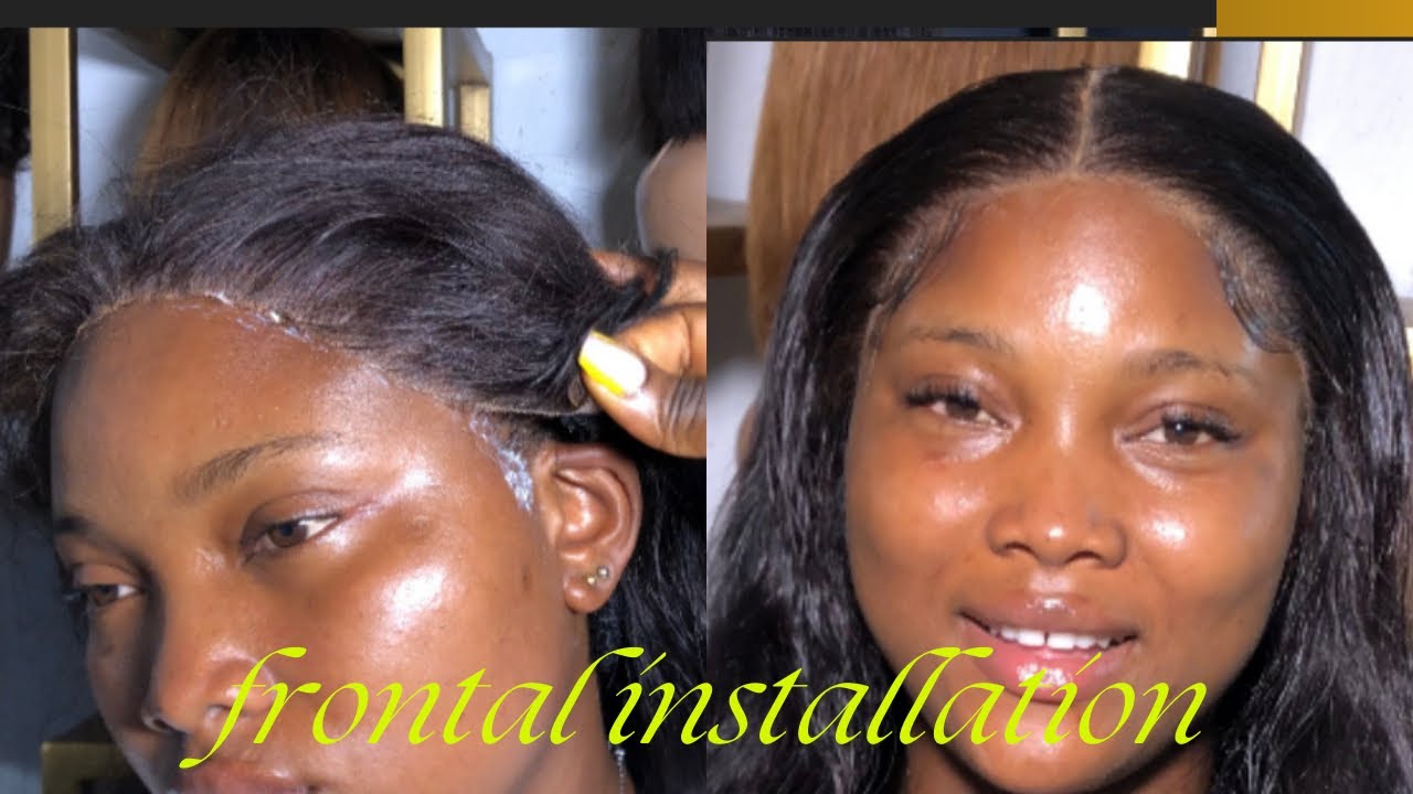 FRONTAL INSTALLATION FOR BEGINNERS/ No Bald cap............. - YouTube