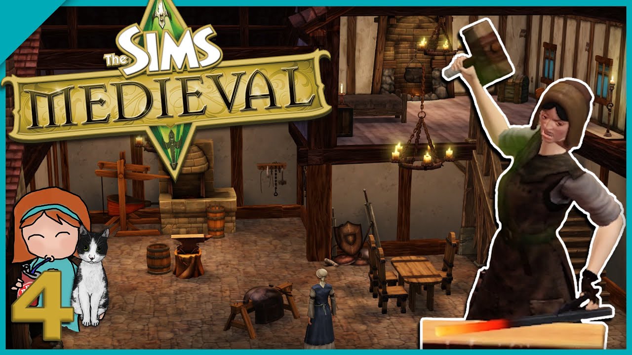 👑 The Sims Medieval #4 - The Legend of the Talking Frog (Blacksmith ...