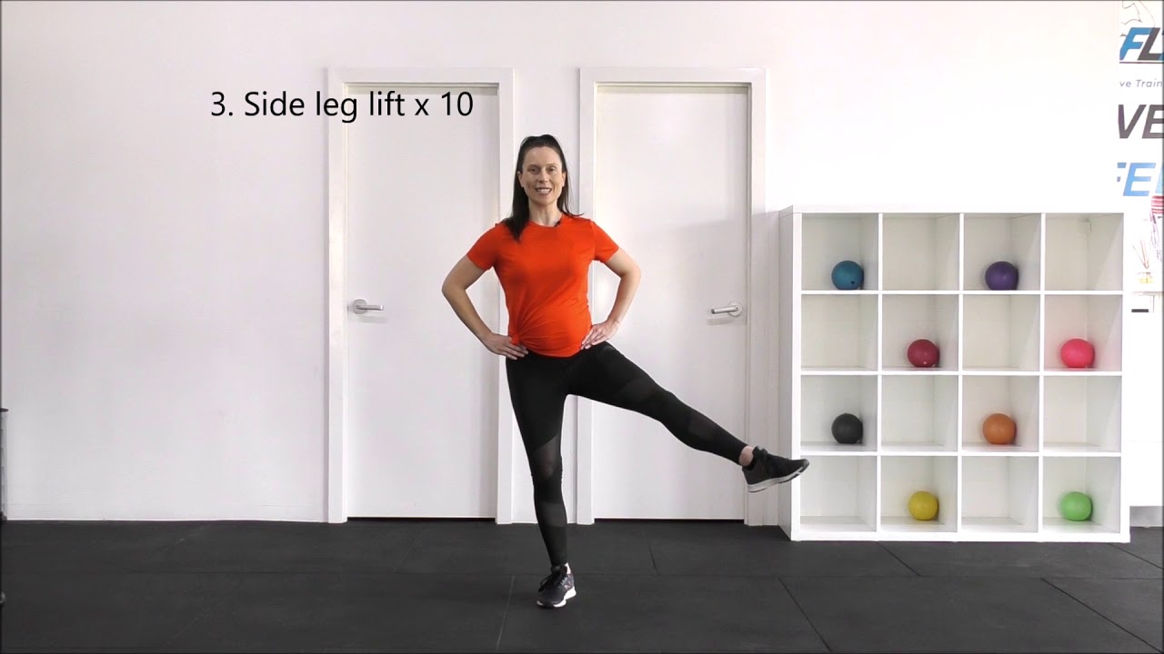 10 Minute Leg Strengthening+ Balance+ Stability Routine (no equipment ...