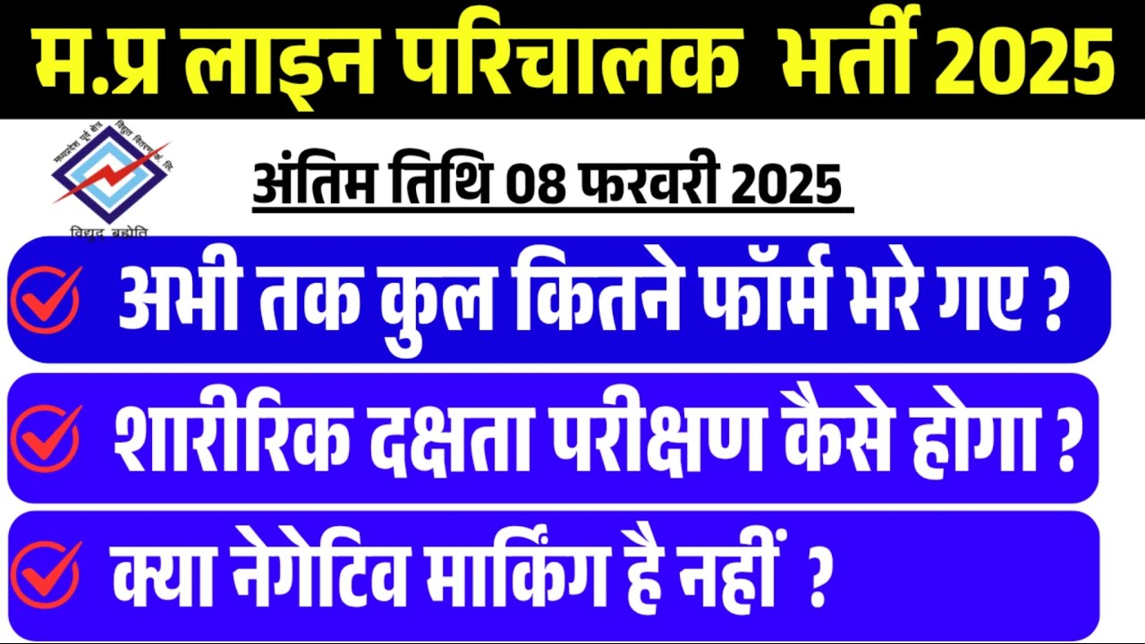 MPMKVVCL Recruitment 2025 | MPMKVVCL Line Attendant Total Form Fill up ...