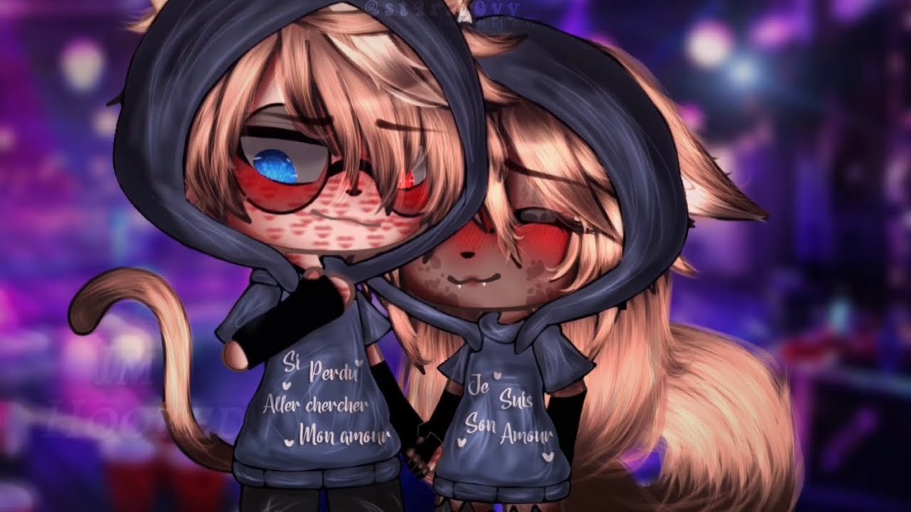 Matching pyjama party 🎉 ️ [ original version] | gacha trend | gacha ...