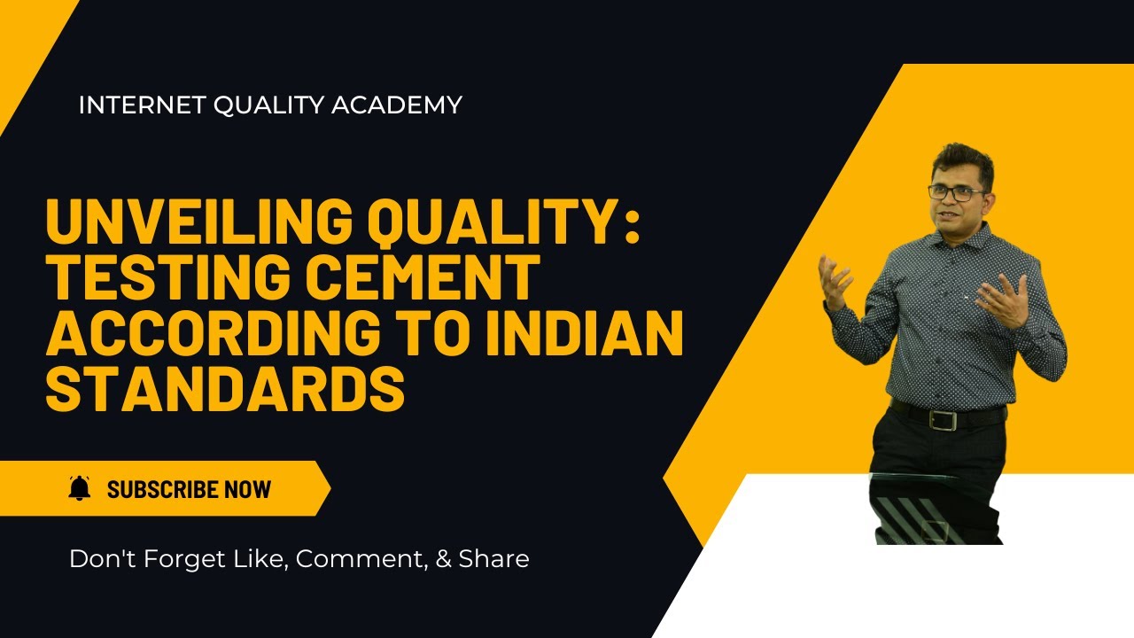 Unveiling Quality: Testing Cement According to Indian Standards - YouTube
