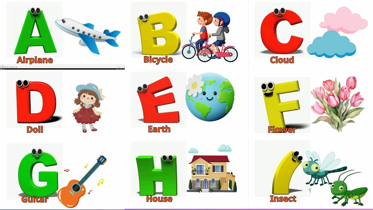 abc song for kids to lean English - YouTube