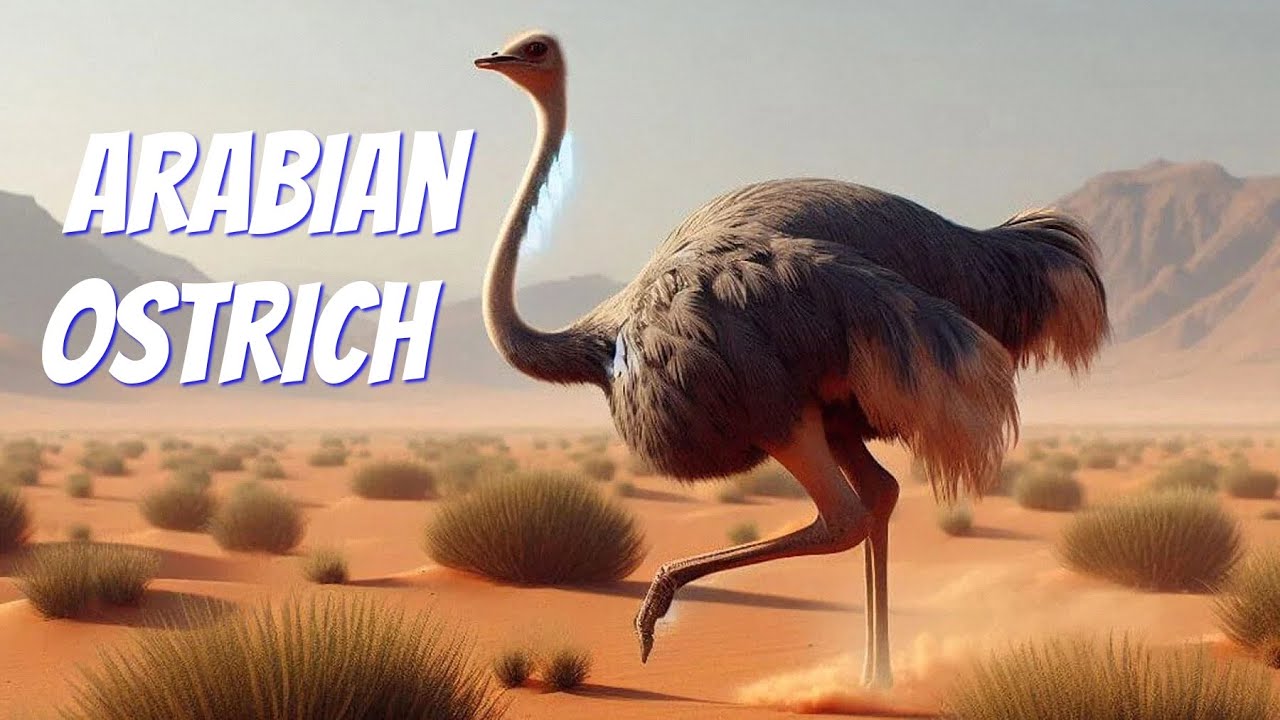 Arabian Ostrich (Struthio camelus syriacus) - YouTube