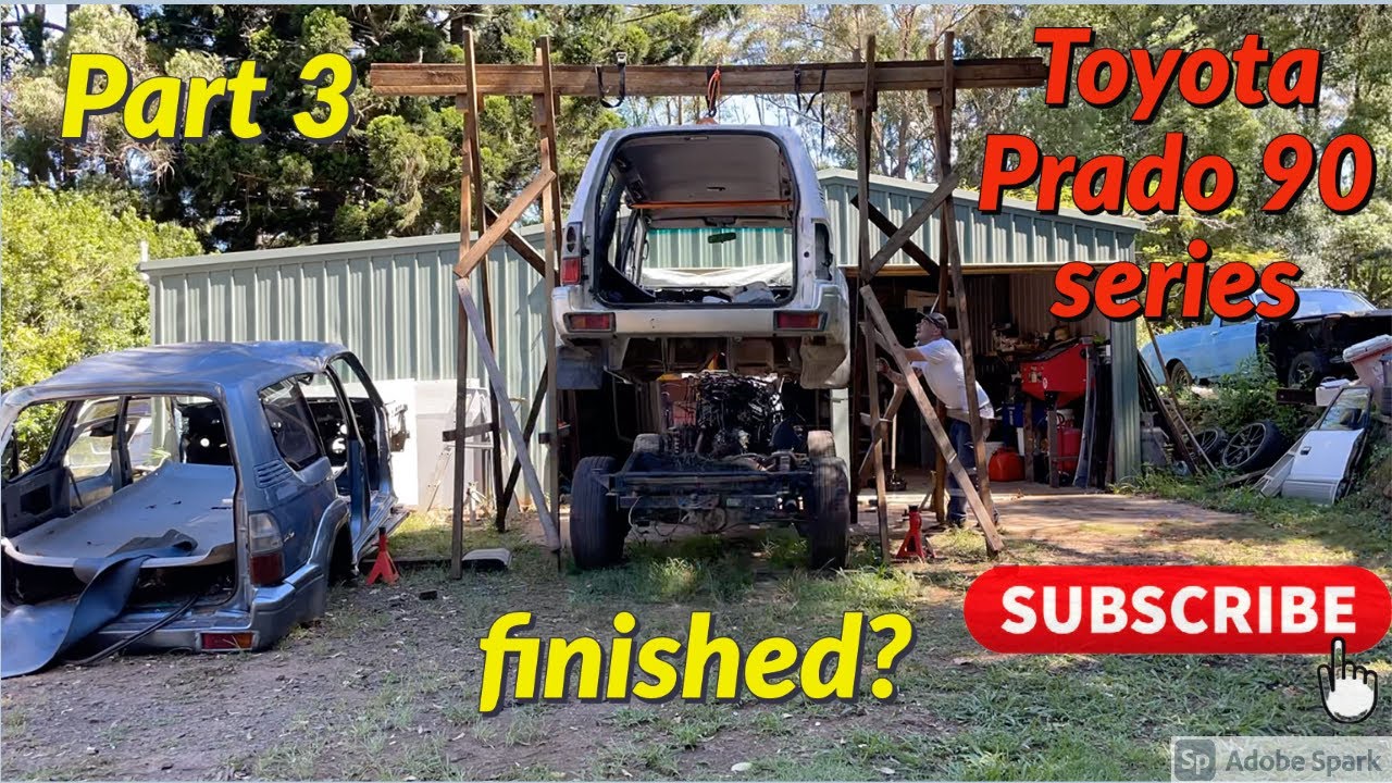 Fixing a wrecked Toyota Prado 90 series Part 3 - YouTube