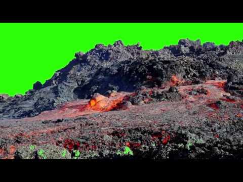 Free real lava green screen 3 - YouTube