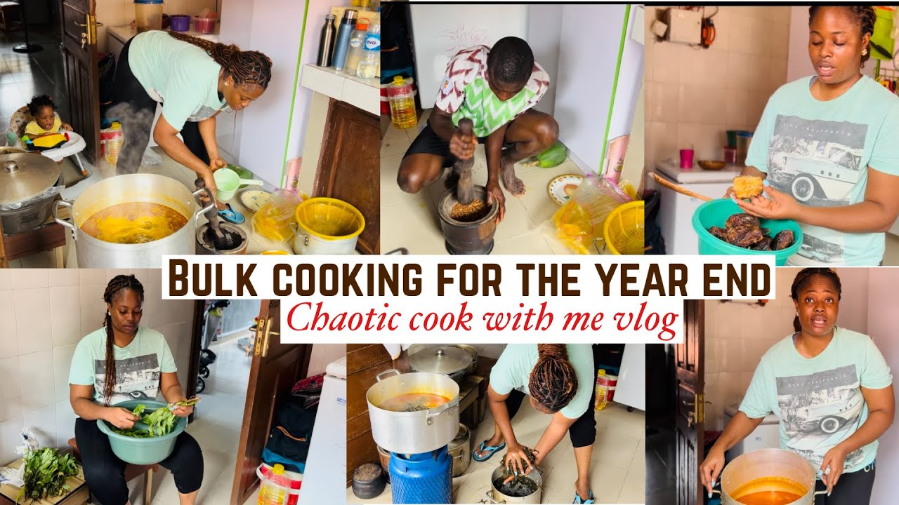 CHAOTIC COOK WITH ME VLOG| BULK COOKING FOR THE YEAR END| SPECIAL ...