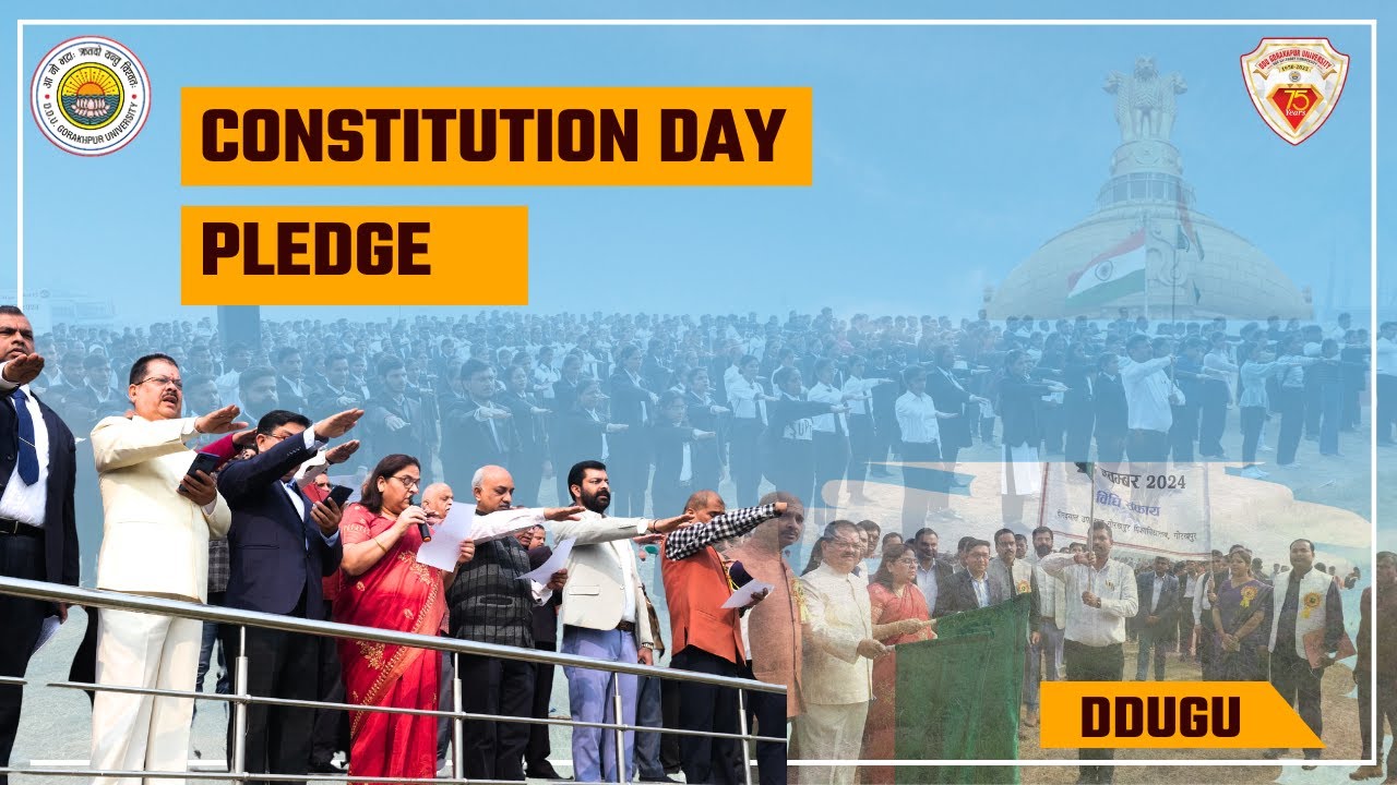 CONSTITUTION DAY PLEDGE | DDUGU | 26 NOV 2024 - YouTube