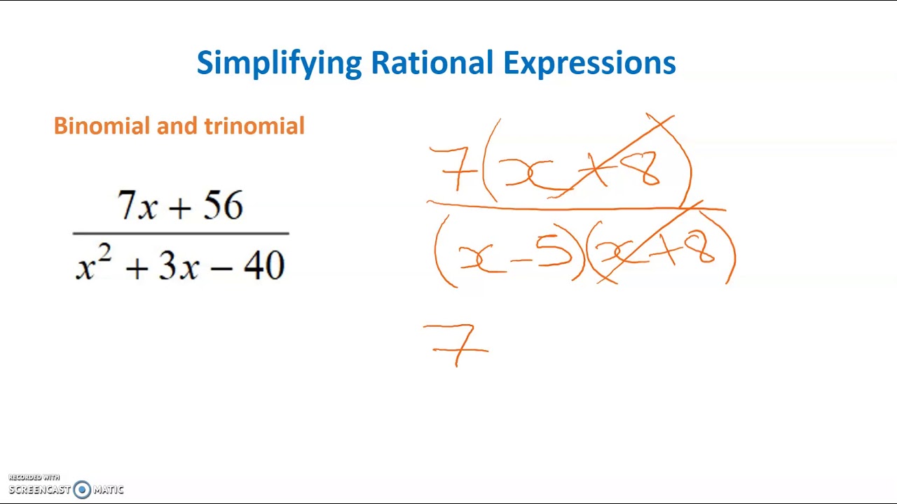 How To Simplify A Rational Expression With A Binomial And A Trinomial how-to-simplify-a-rational-expression-with-a-binomial-and-a-trinomial