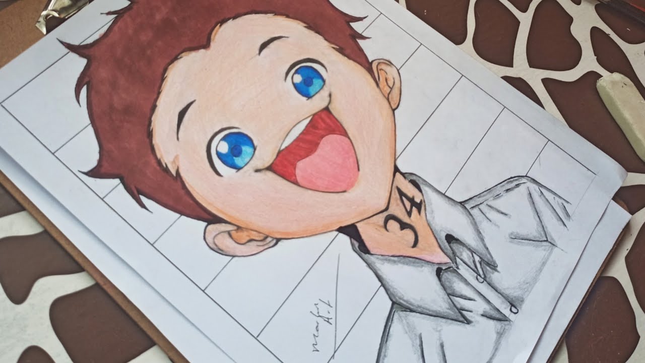 Drawing Phil from Promised Neverland Speed Drawing - YouTube