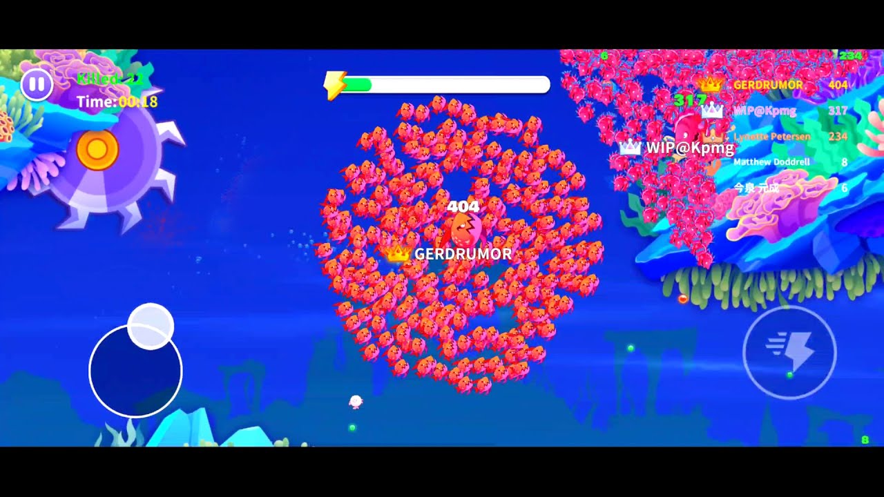 Crowd of Fish.IO - A new battle! PIRANHA & BOSS Shark - Fishdom - Fish ...