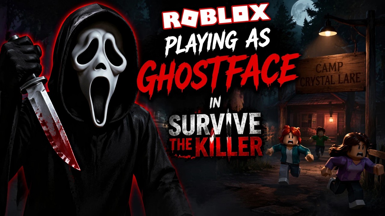 Playing as GHOSTFACE in Survive the Killer! (Roblox Horror) - YouTube
