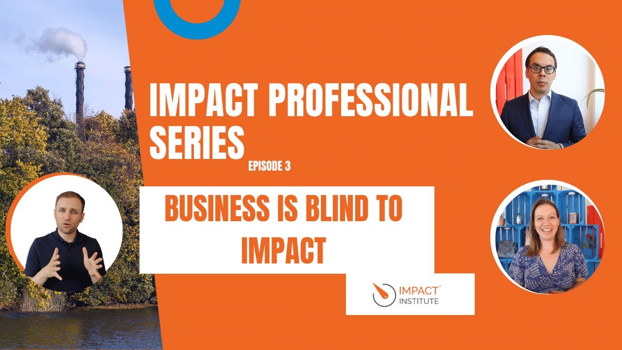 IMPACT PROFESSIONAL SERIES #3: Business is blind to impact #impact # ...