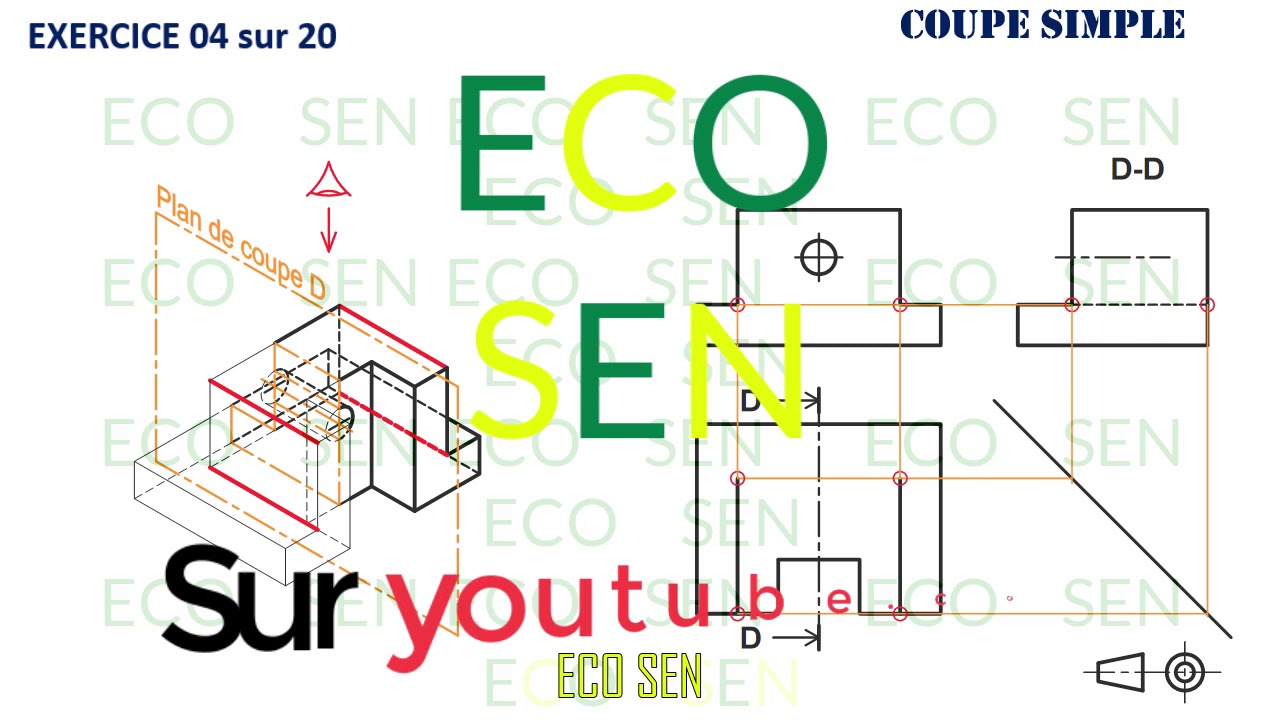 Coupe simple : Exercice 04 sur 20 - YouTube