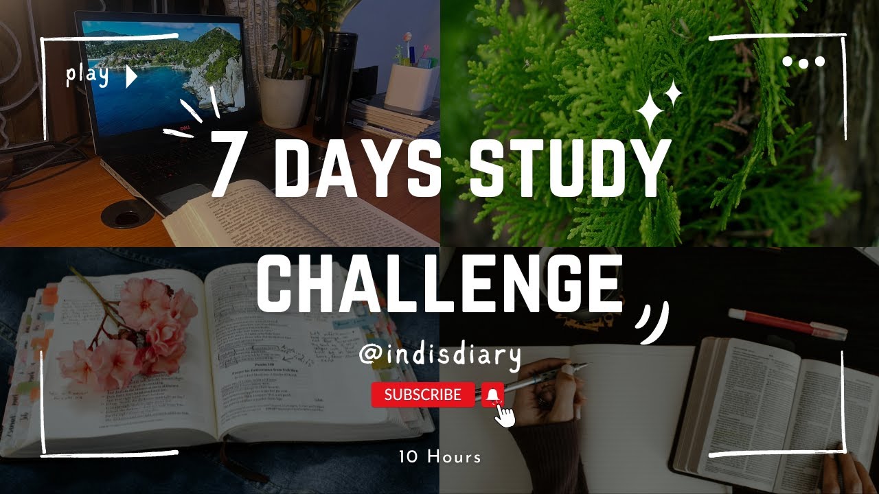 7 Days Study Challenge|කම්මැලි නැතිව එක දිගට ම පාඩම් කරමු ද?📚🍃 ️🌝 # ...