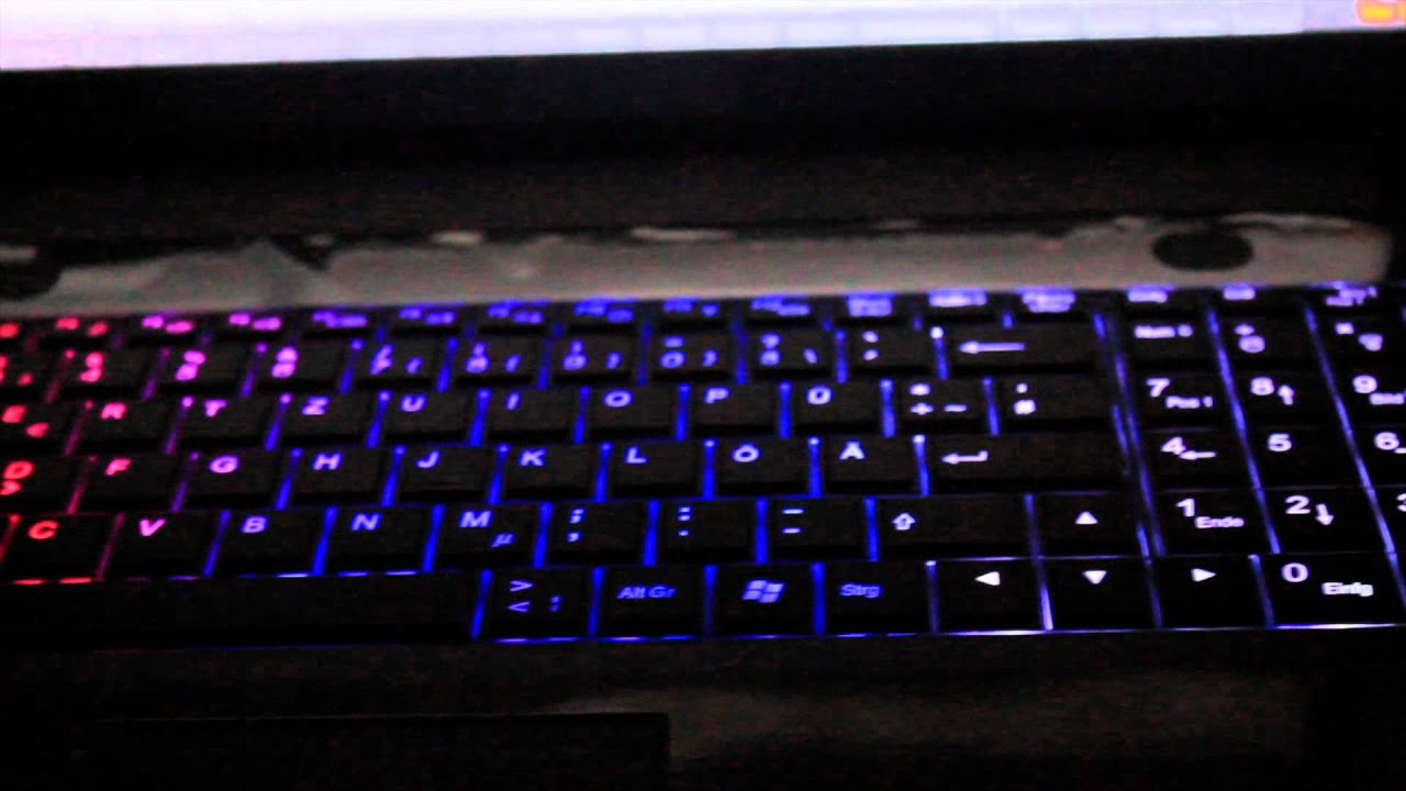 HawkForce LUNA P150EM - Keyboard Test - YouTube