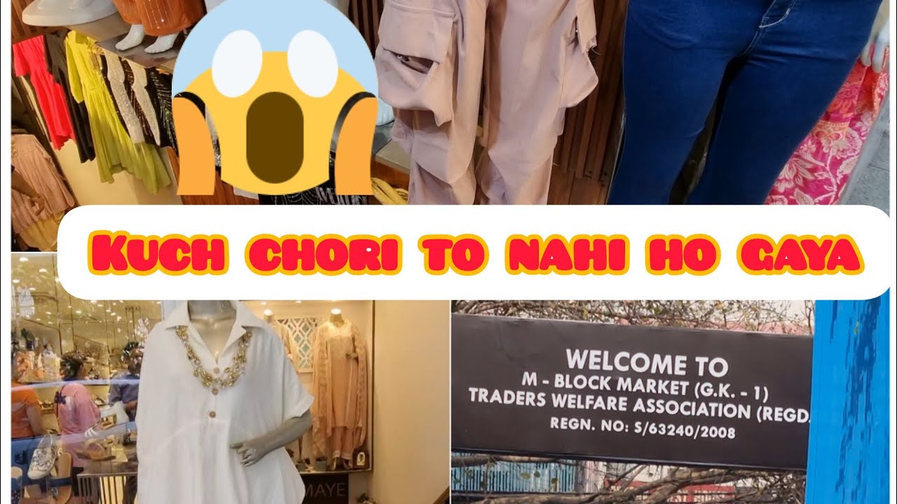 GK -M block market mai ye kya hua||greaterkailash||newdelhi|| - YouTube