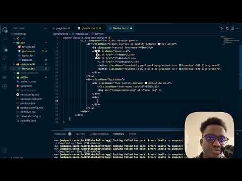 Build a Responsive Navbar with Tailwind CSS & Next.js - YouTube