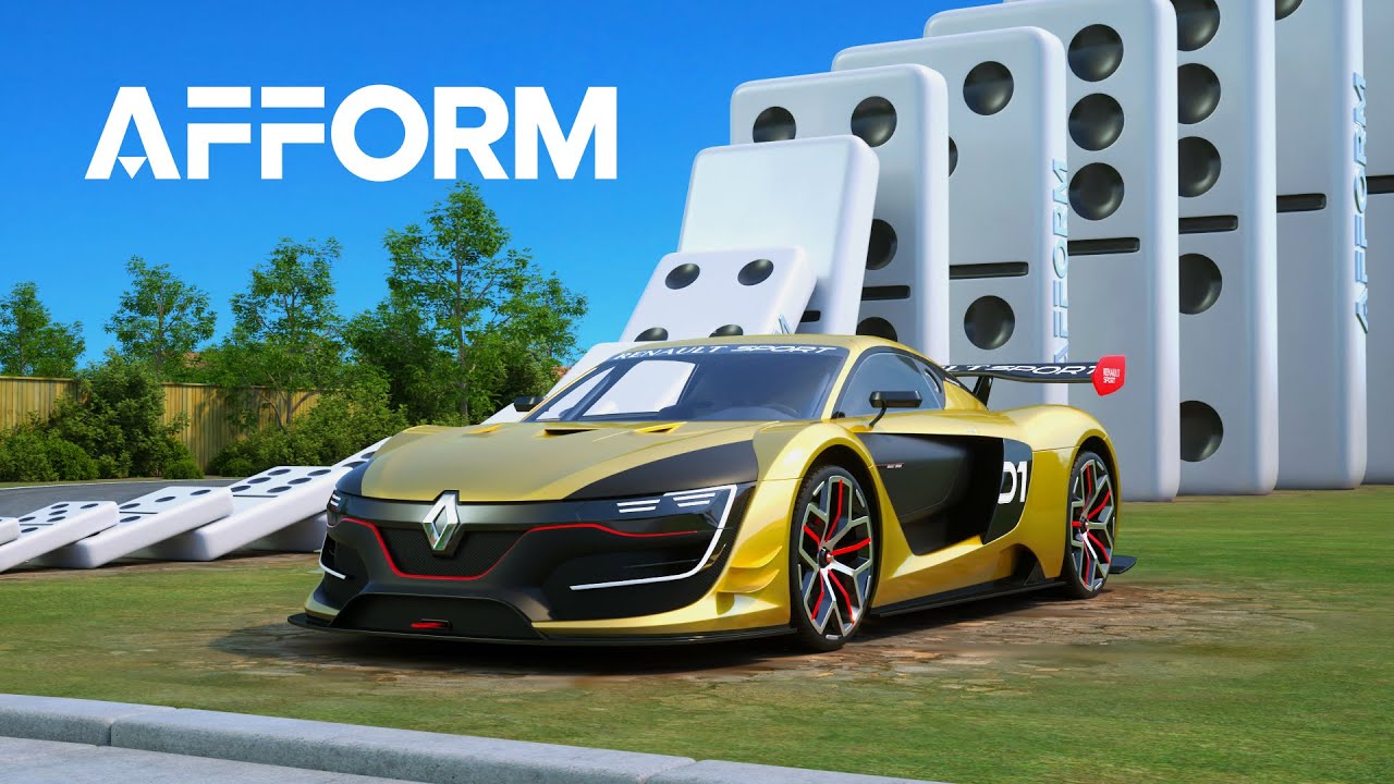 Giant Dominoes vs Racing Car who faster? Amazing Domino. - YouTube