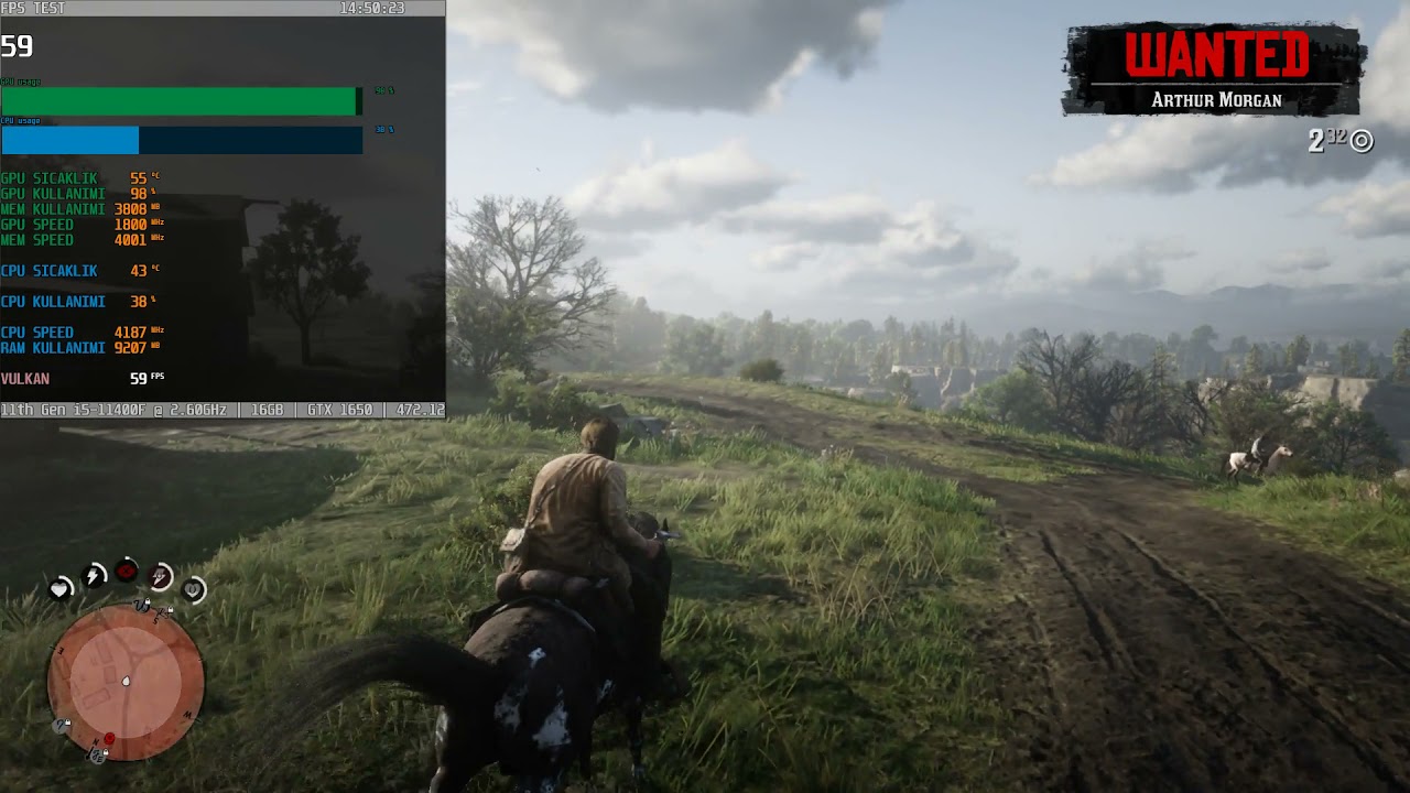 Red Dead Redemption 2 / GTX 1650 / İ5-11400F / Medium Settings - YouTube