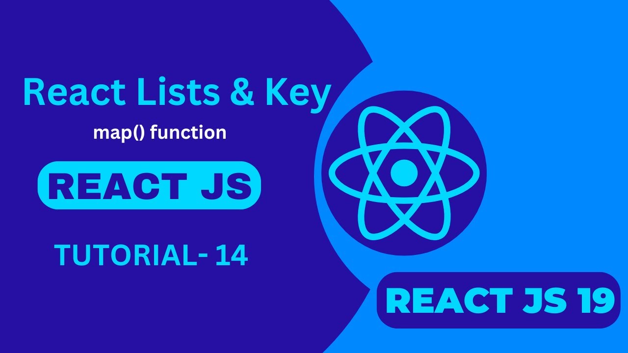 React JS Tutorial in Marathi #14: React Lists and Keys with map() Function - YouTube