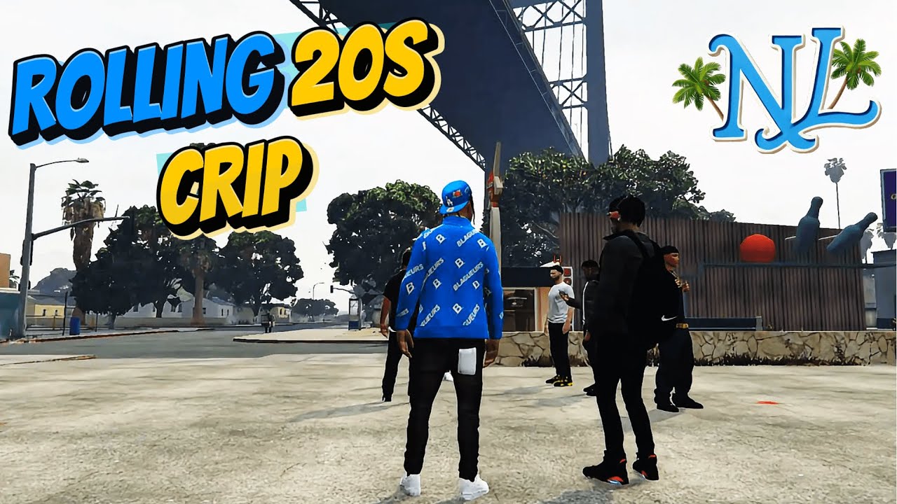 ROLLA OUTSIDE ON ROLLING 20s CRIP #GTA #GTARP #NEWLEAF - YouTube