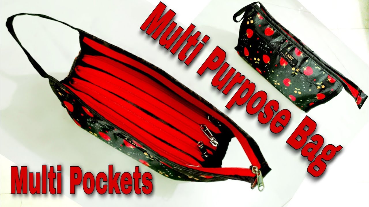 DIY: Multi Purpose Organizer Bag With Multi Pockets Tutorial By Anamika ...
