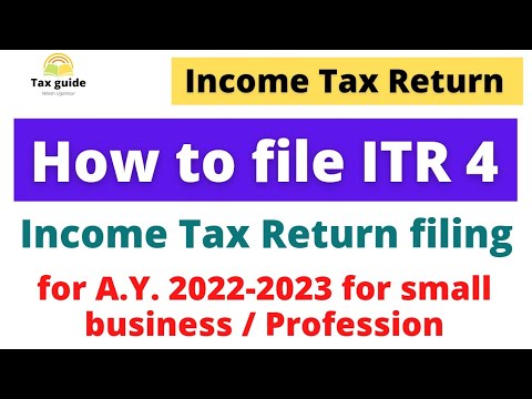How to file Income Tax Return ITR 4 (AY 2022-23), ITR 4 Filing Online ...