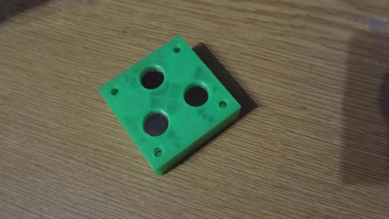 3D printed Maxwell kinematic coupling for tool changer - Test 1 - YouTube