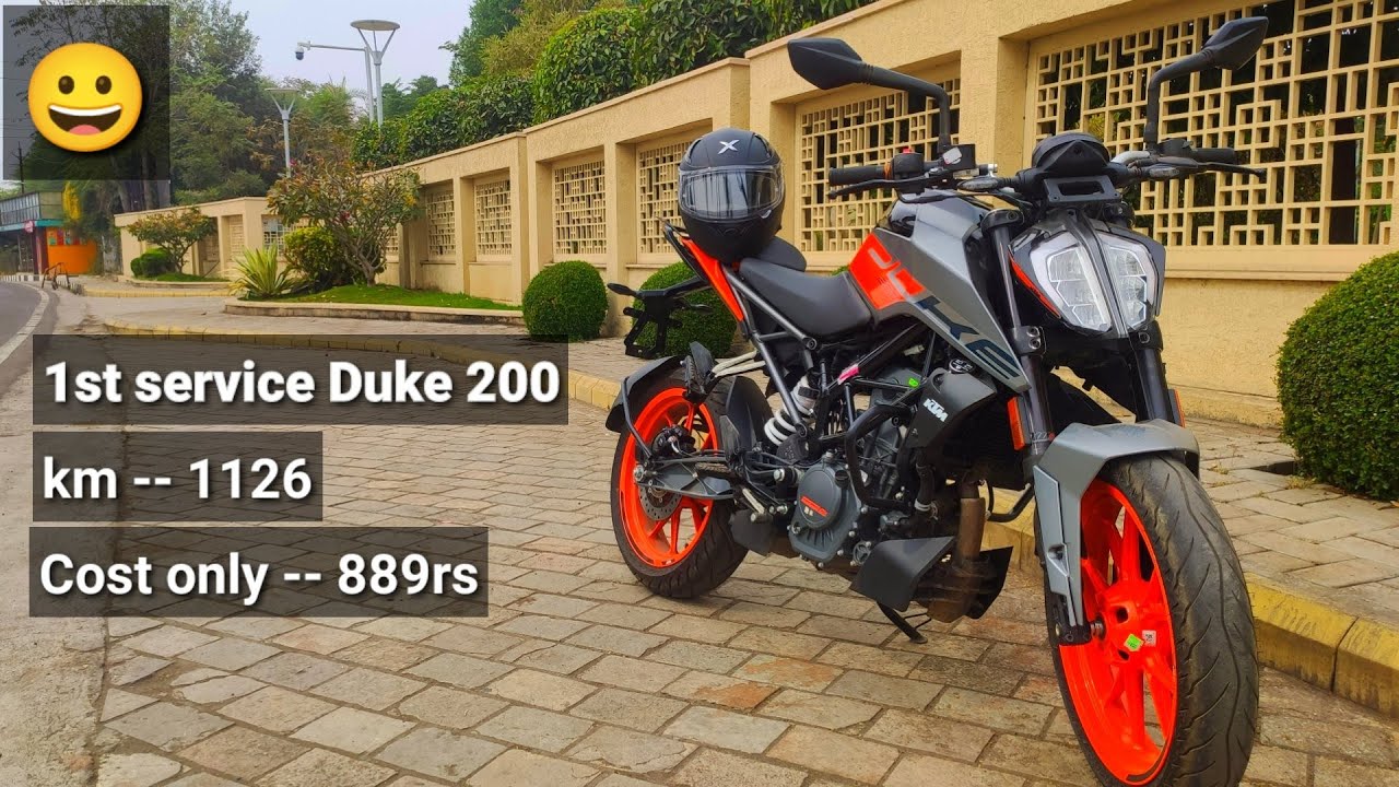 KTM Duke 200 1st service #ktm - YouTube