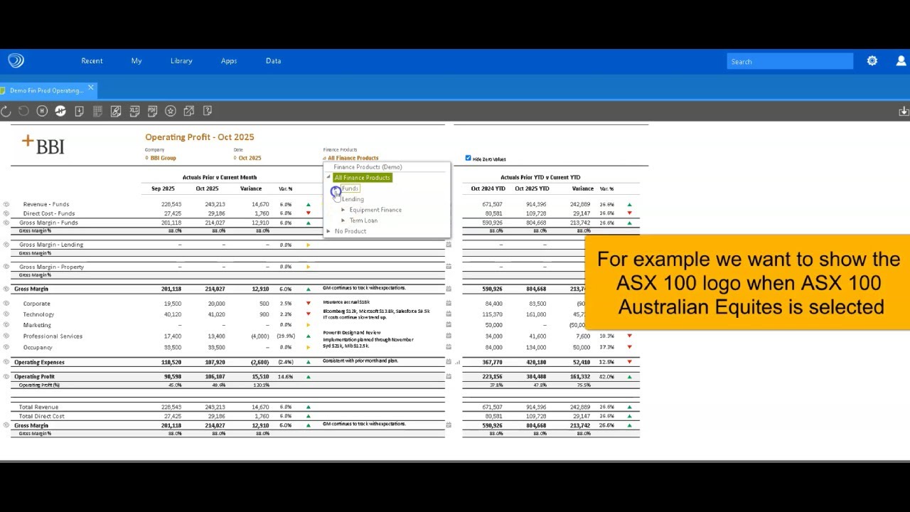 CALUMO How to add an image or logo to a report by Brydens BI - YouTube