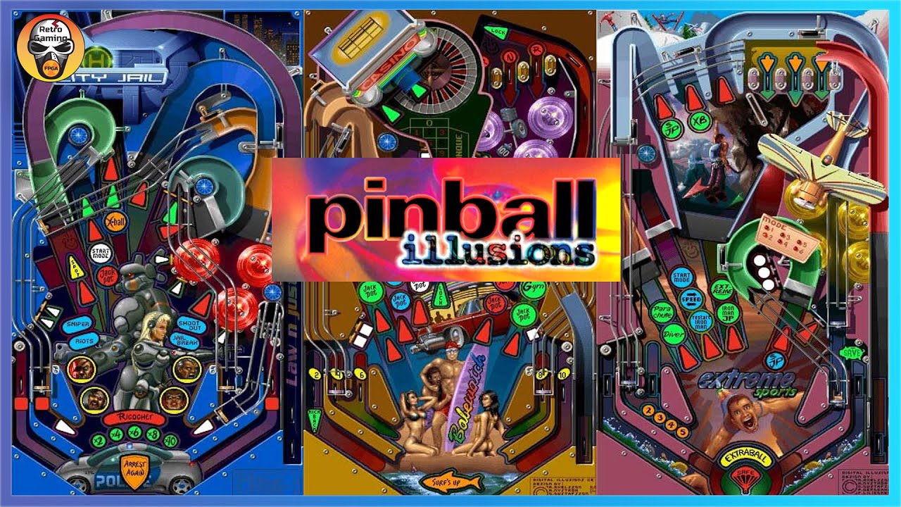 Pinball Illusions - Commodore Amiga gameplay on Mister FPGA - YouTube