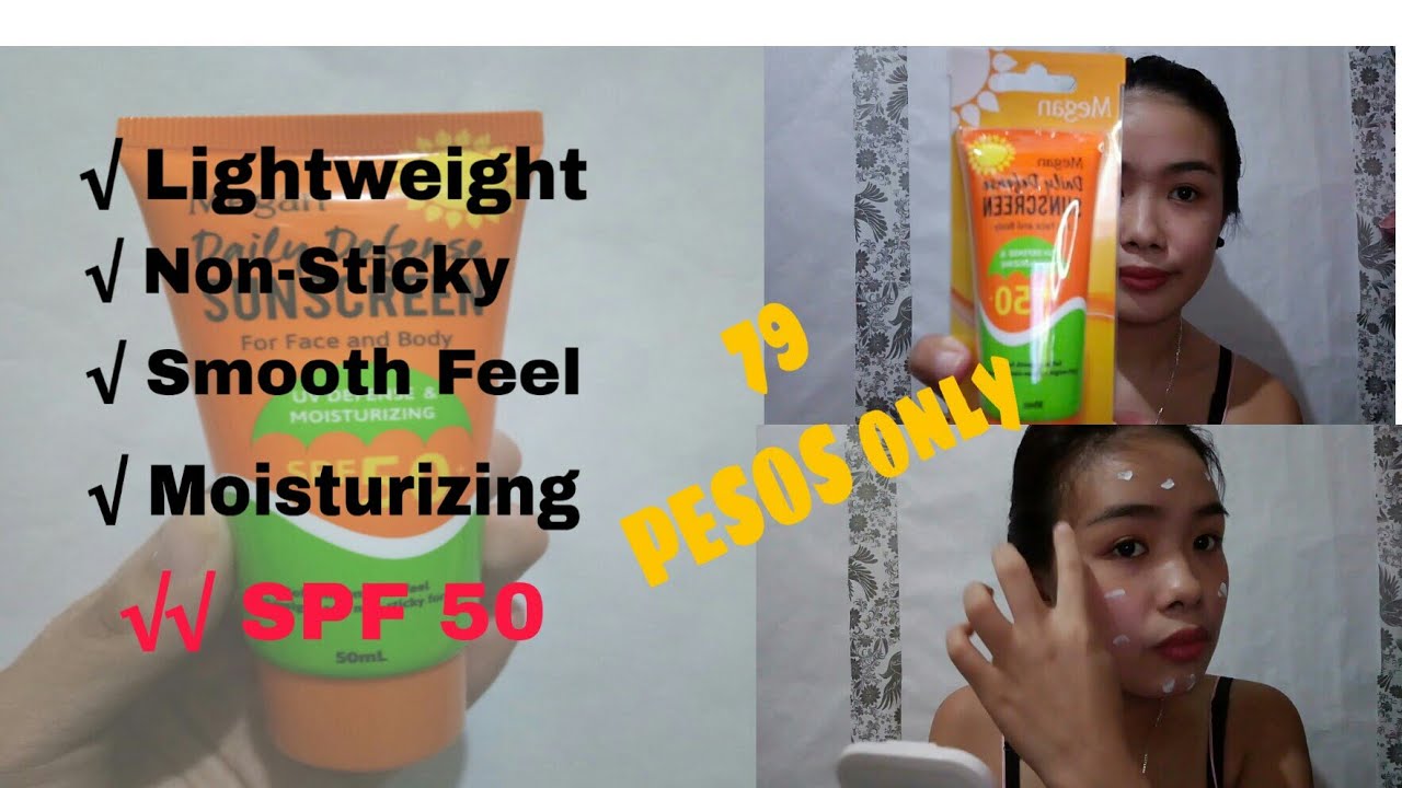 Megan Beauty Daily Defense Sunscreen Honest Review + Wear Test ...