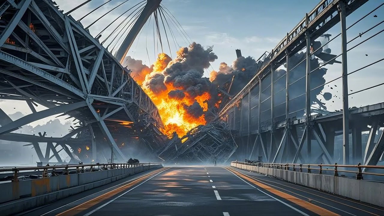 JUST HAPPENED! Crimean Bridge Collapses, After US Troops Ambush Russian ...
