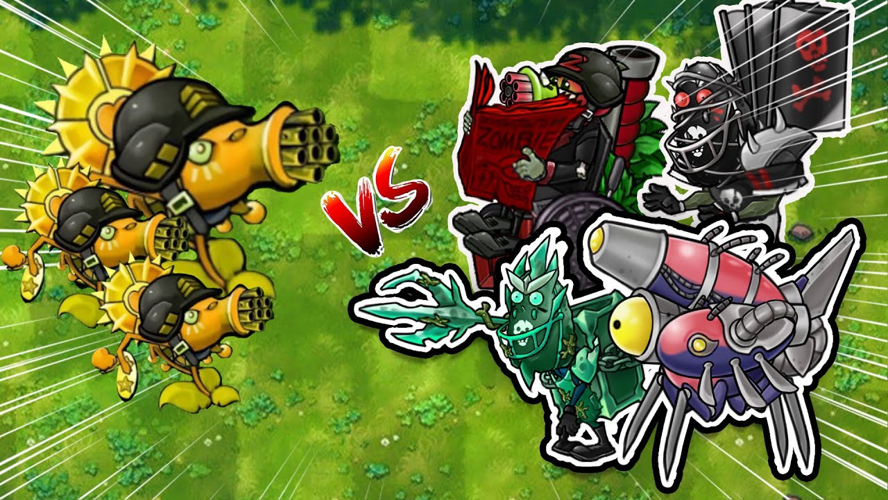 PVZ 1 2.3 Challenge - Super solar cannon against 1000 zombies - YouTube