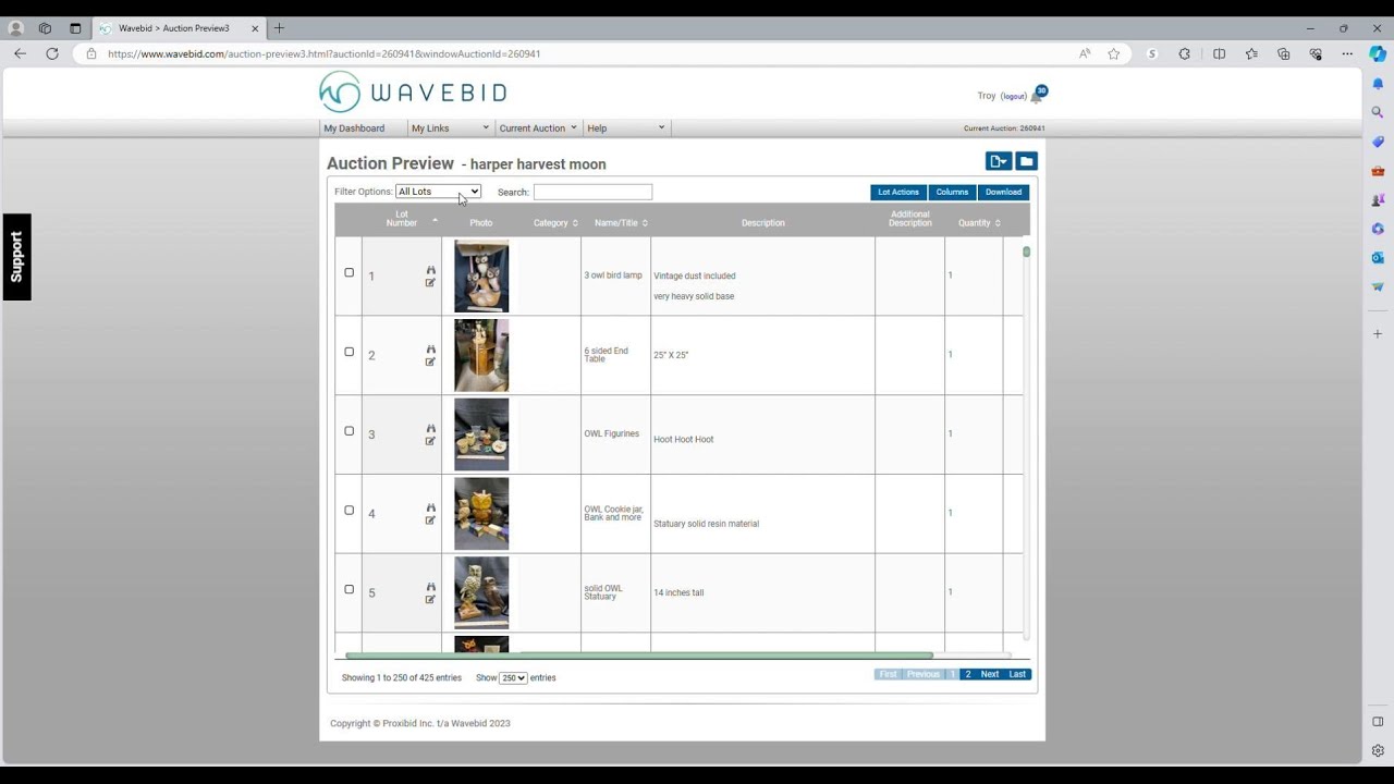 Wavebid Dashboard Preview & Edit Training Video - YouTube