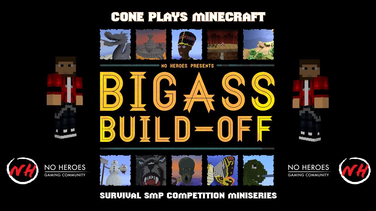 Cone in Minecraft #4 : NH SMP Build Off "Hanger nearing completion ...