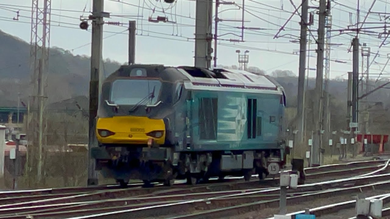 DRS’s 68005 working light loco & GBRF’s 66796 working a Drax train (5/4 ...