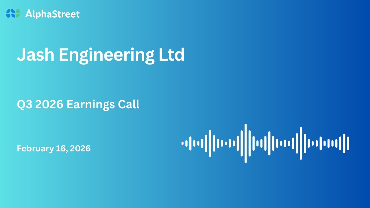 Jash Engineering Ltd Q3 FY2025-26 Earnings Conference Call - YouTube