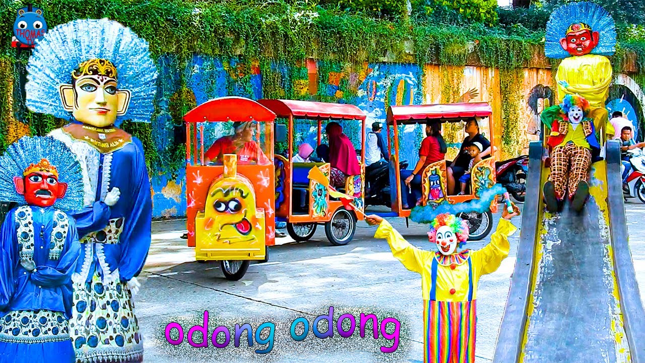 BADUT DAN ONDEL ONDEL NAIK ODONG ODONG DAN MAIN PEROSOTAN🌈 lagu odong ...