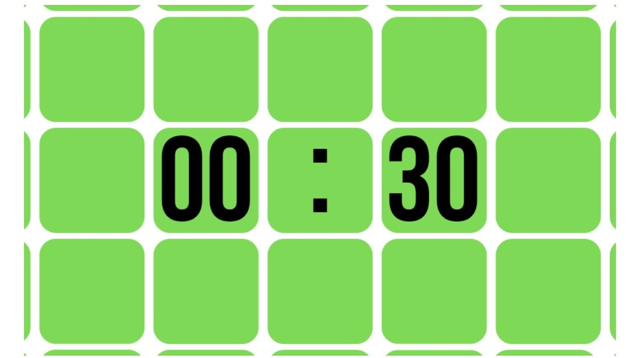 30 sconds timer HD Countdown intro YouTube no copyright free download ...