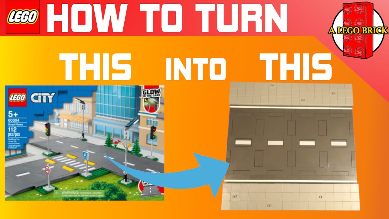 How to make LEGO MILS road plates with the new LEGO city plates ...