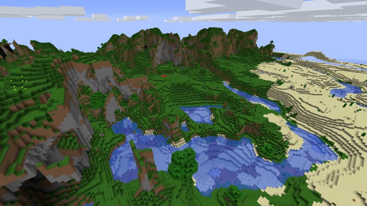 Minecraft Extreme Hills Day and Night Time Lapse - 1.4.7 Seed Showcase ...