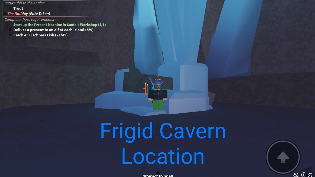 Frigid cavern location l Fisch #fisch #roblox - YouTube