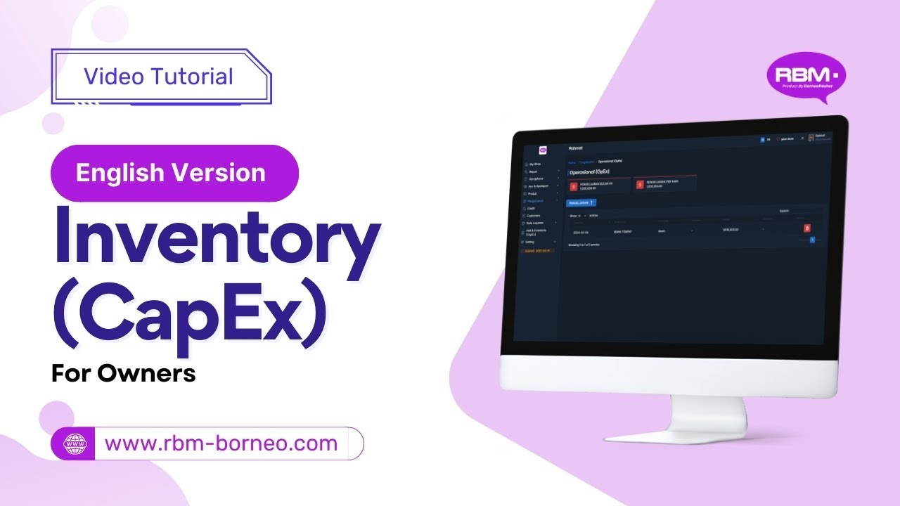 English Version - Managing Inventory (CapEx) Data in RBM - YouTube