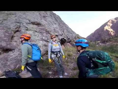 Via Ferrata and Zip-Lining to/from Cliff Pods in Peru - YouTube