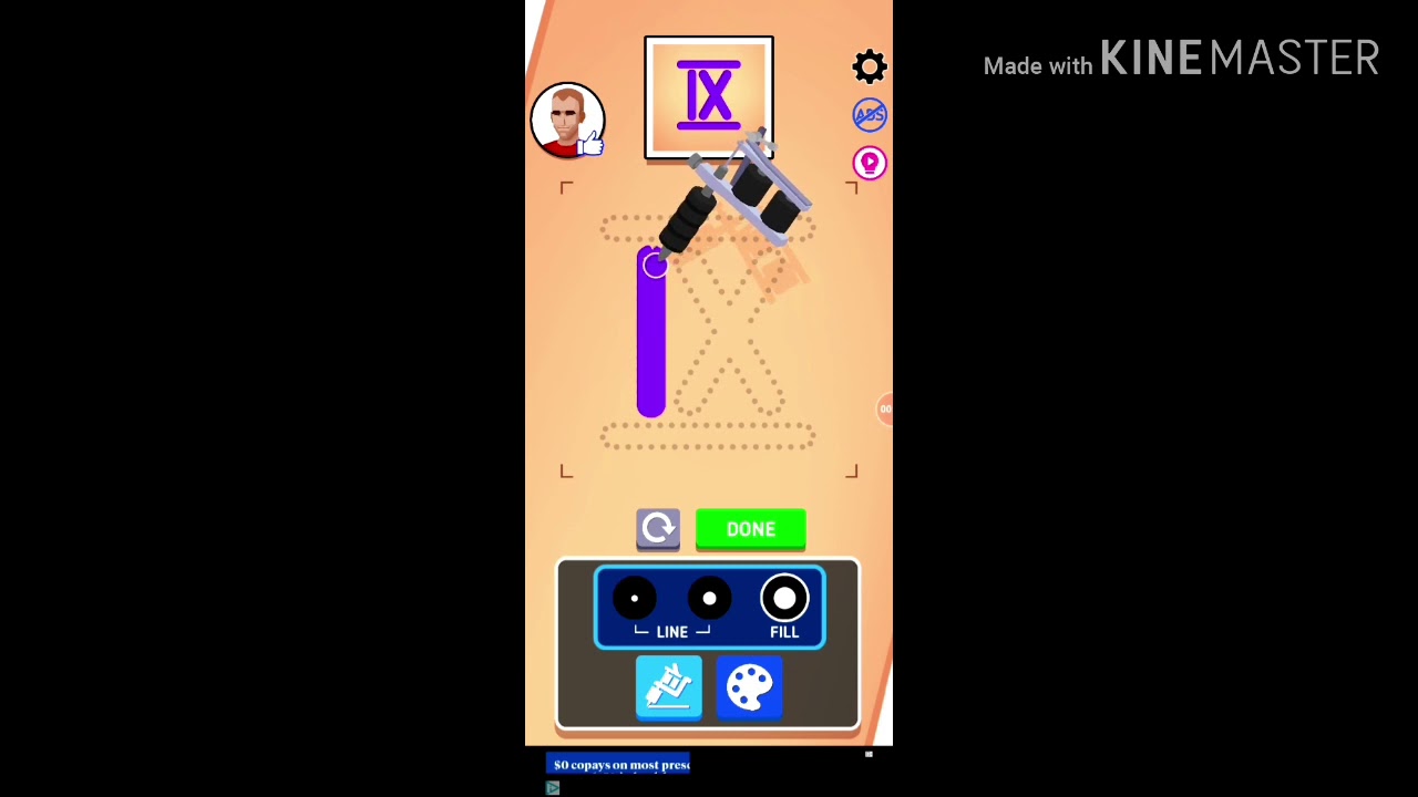 Drawing tattoo game - YouTube