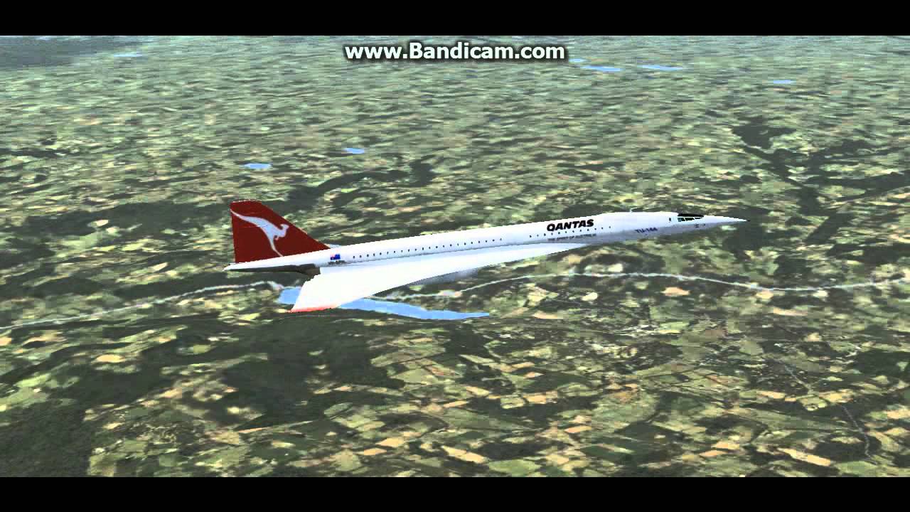 Qantas Airways Tupolev Tu-144 | Flight Simulator X - YouTube